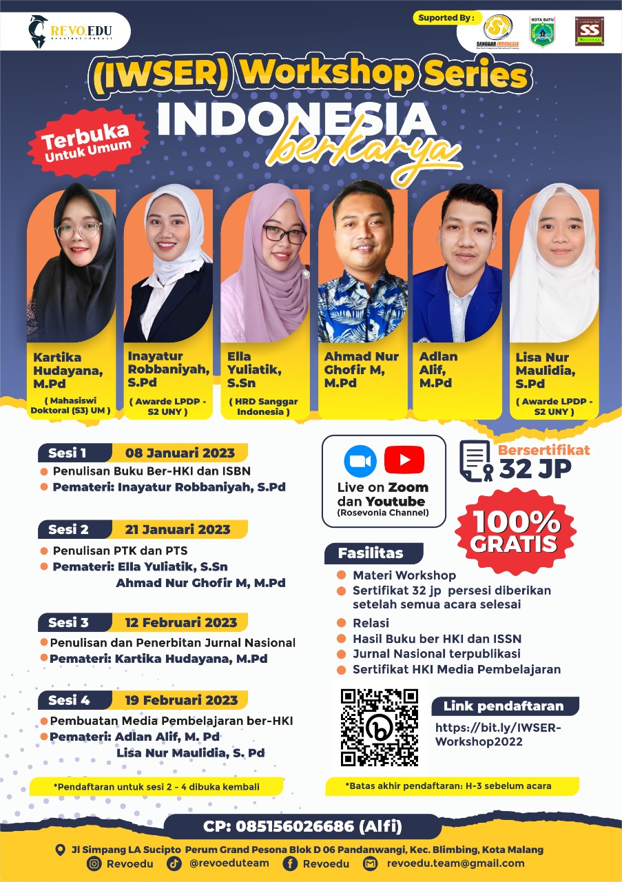 IWSER 2022: Workshop Series Indonesia Berkarya - Evania yafie